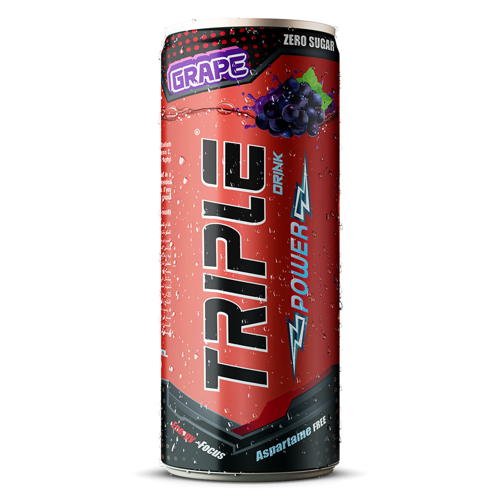 Grape Triple Power Energy Drink, 1 Piece – Welzo GCC