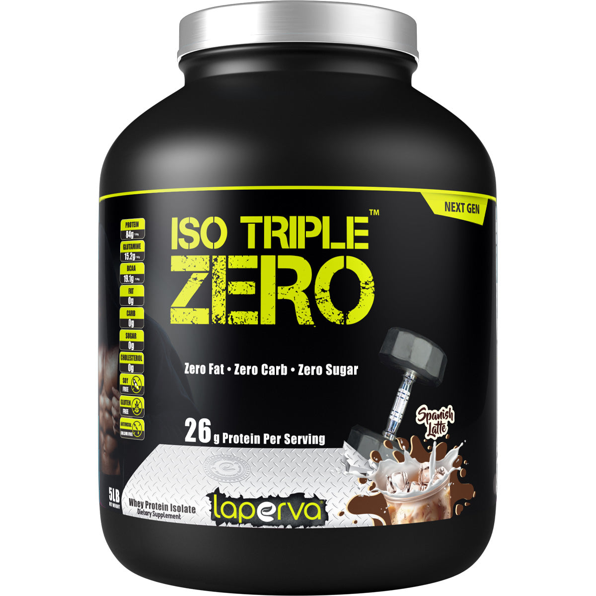 Laperva Iso Triple Zero Next Generation Whey Protein, Spanish Latte, 5 ...