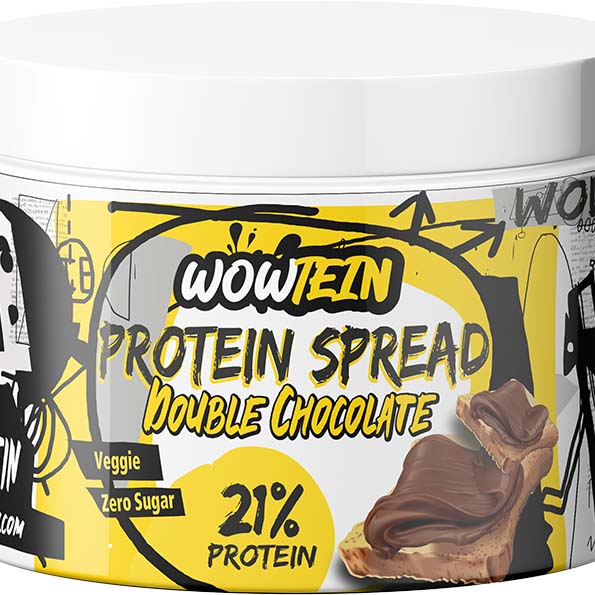 Wowtein Double Chocolate Protein Spread, 500 Gm – Welzo GCC