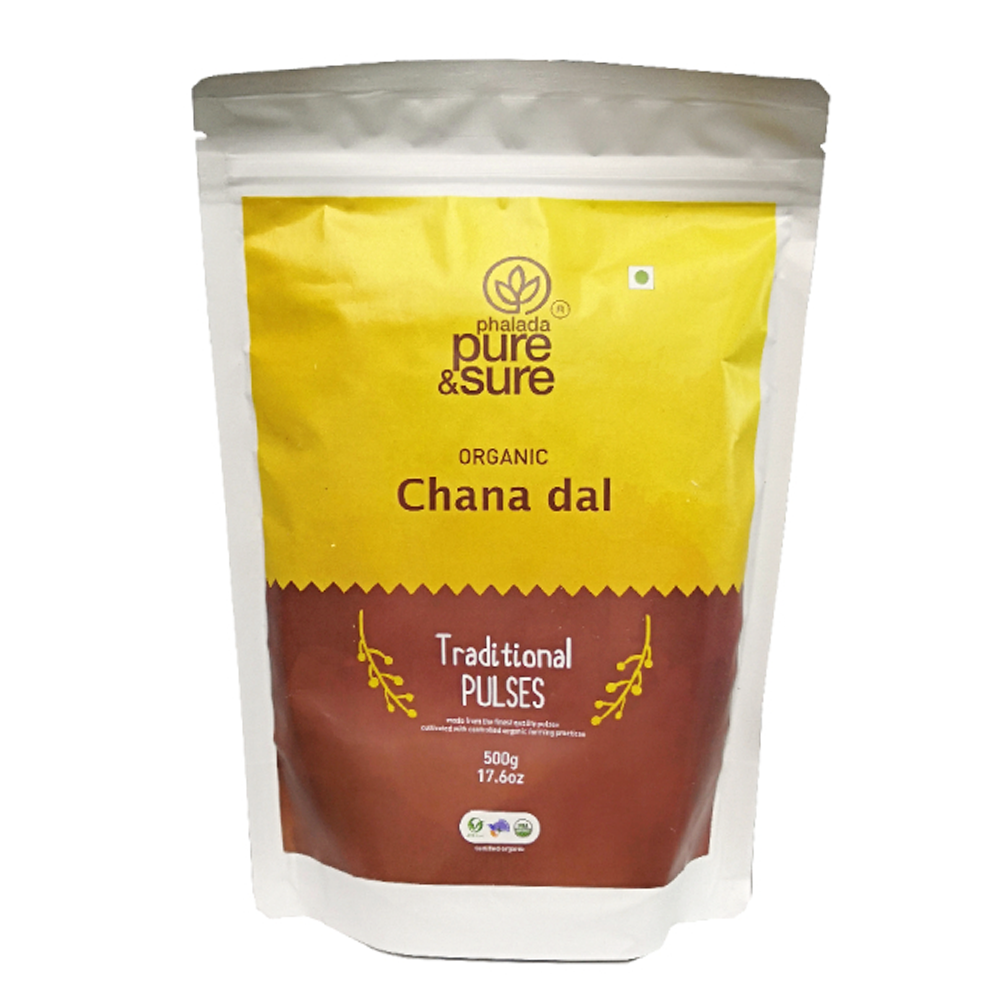 Organic Chana Dal, Pure & Sure, 500 Gm – Welzo GCC